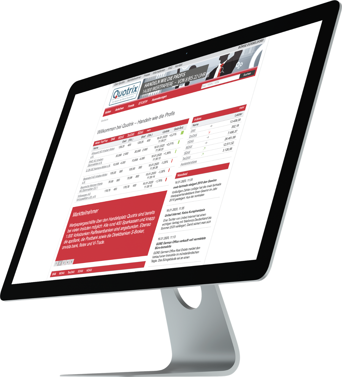 Quotrix Unser börslicher Handelspartner | justTRADE.com